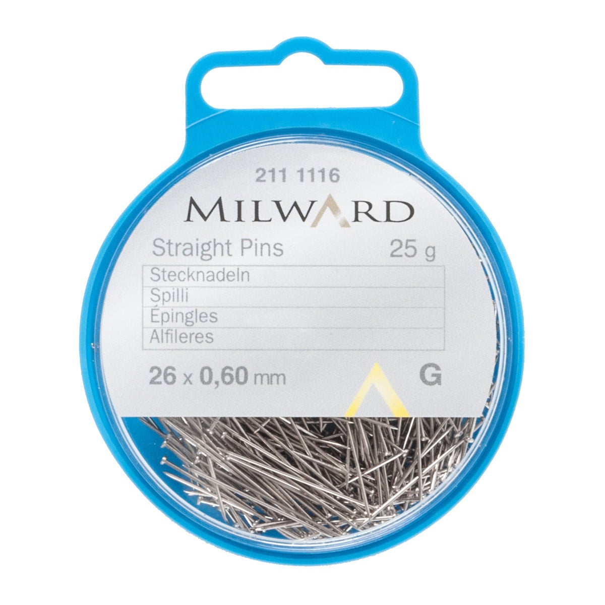 Milward Straight Sewing Pins | Wool Bath